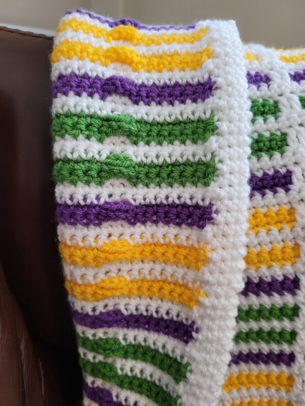 Bright Bricks Mosaic Crochet Blanket - BlanketswithHeart